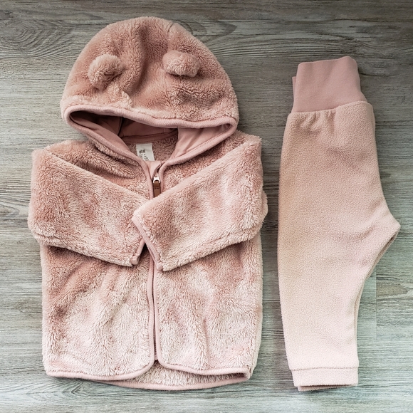 H&M | Matching Sets | Hm Fleece Jacket And Pant Set 69 Mos | Poshmark